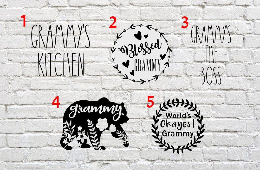GRAMMY Decals/vinyl Decal/ Yeti Decal/ Glass Block Decal/ Car Decal/diy ...