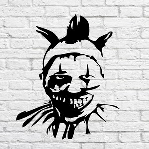 Creepy Clown /vinyl Decal/kids Room/ Yeti Decal/ Glass Block Decal/ Car ...