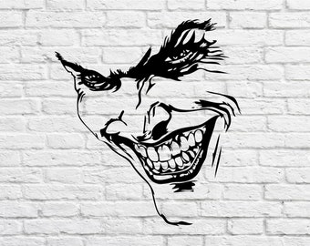Joker Vinyl Decal | Etsy