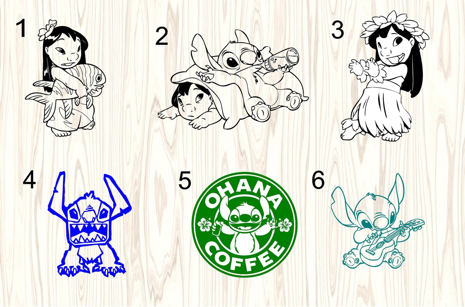 Lilo and Stitch Decals/vinyl Decal/kids Room | Etsy