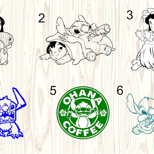 Lilo and Stitch Vinyl Decal - Etsy