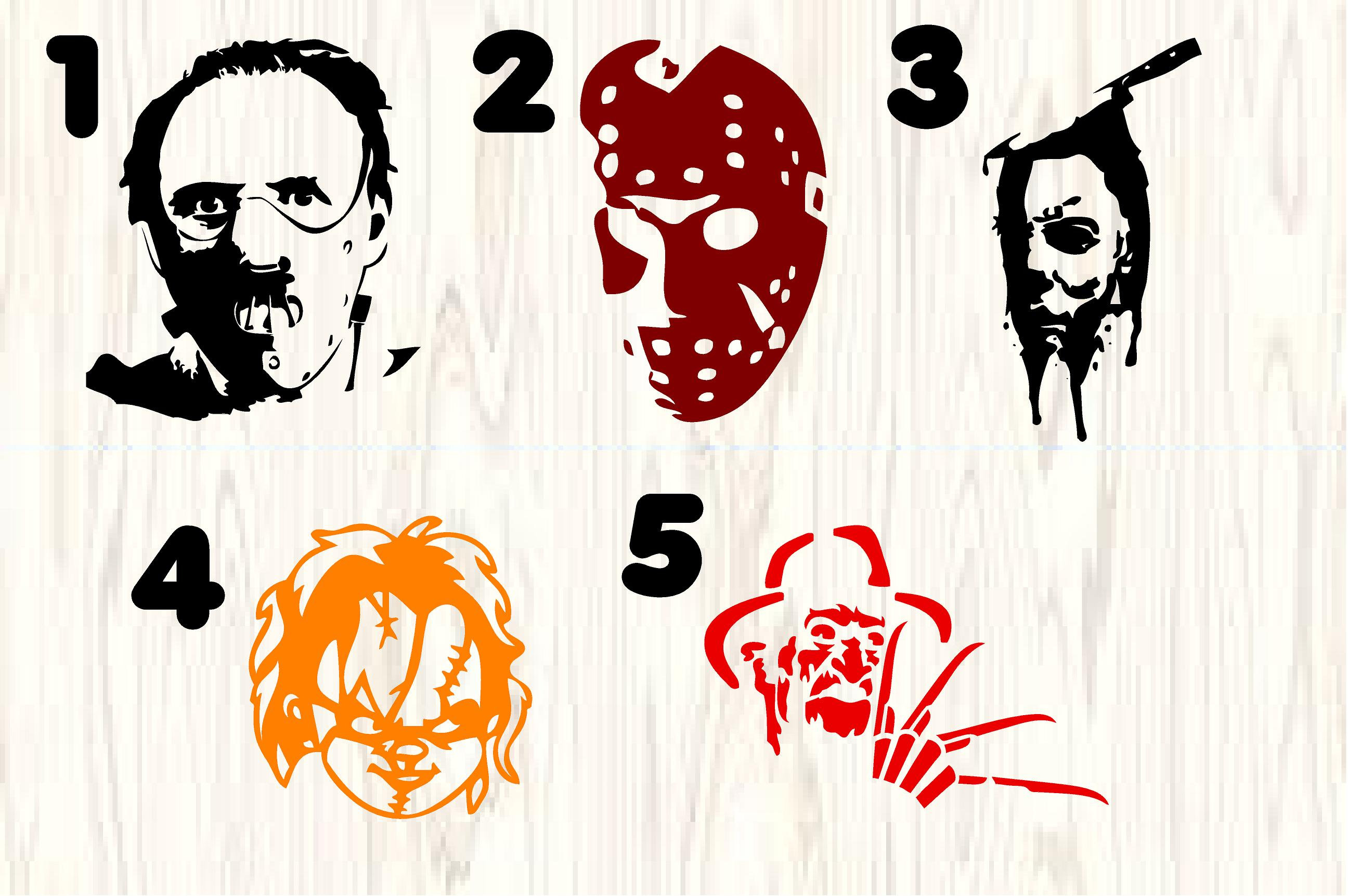 Horror Decals 2/vinyl Decal/kids Room/ Yeti Decal/ Glass - Etsy UK