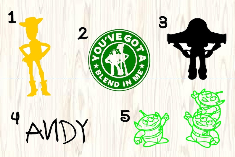 Toy Story Disney Decals/vinyl Decal/kids Room | Etsy