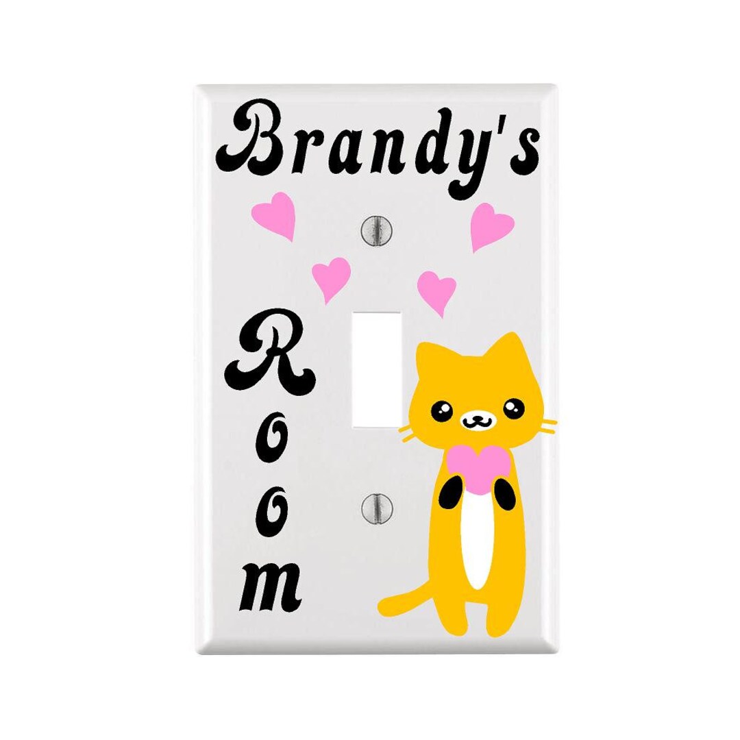 Cat Light Switch Plate- Cute Addition to Any Room!!! - Etsy