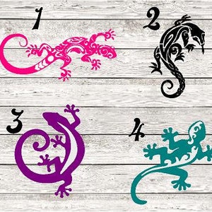 Cute Lizard Decals/vinyl Decal/kids Room/ Yeti Decal/ Glass Block Decal ...