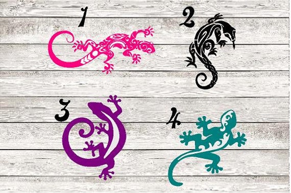 Cute Lizard Decals/vinyl Decal/kids Room/ Yeti Decal/ Glass - Etsy
