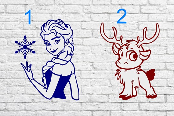 Frozen Decals/vinyl Decal/kids Room - Etsy