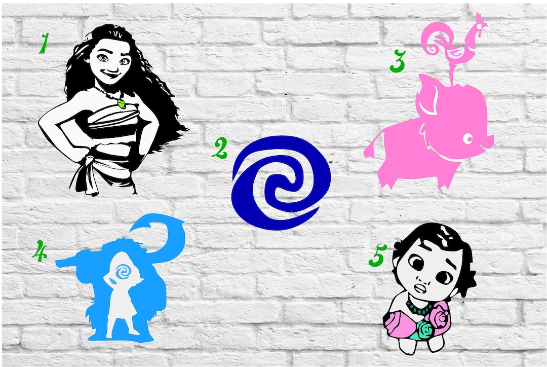 Moana Decals/vinyl Decal/kids Room - Etsy