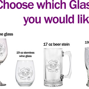 Stitch Breaking Glass- Drinking Glasses - Choose Your Glass Style ...