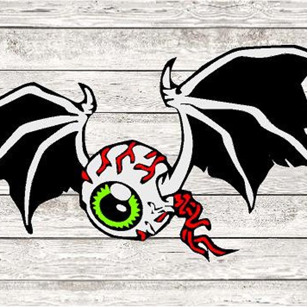 Flying Eyeball Decal - Etsy