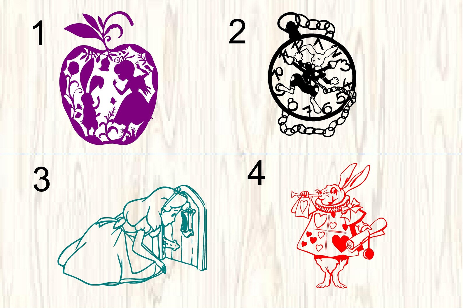 Down the Rabbit Hole Vinyl Decals/kids Room - Etsy