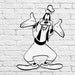 GOOFY Decal /vinyl Decal/kids Room/ Yeti Decal/ Glass Block Decal/ Car ...