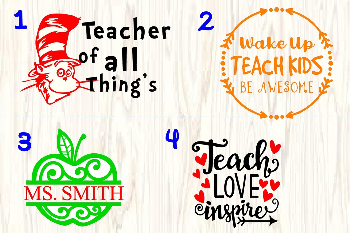 Teacher Decals Decals/vinyl Decal/kids Room/ Yeti Decal/ - Etsy