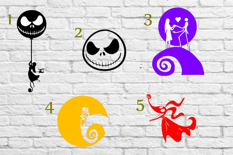 Nightmare Before Christmas Disney Decals/vinyl Decal/kids - Etsy