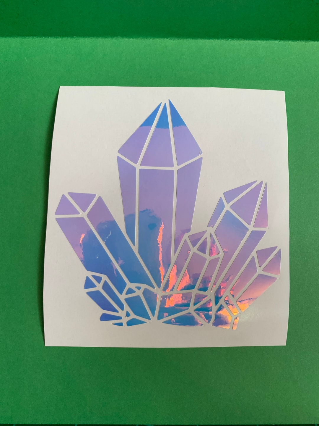 Crystal Decal /vinyl Decal/kids Room/ Yeti Decal/ Glass Block Decal ...