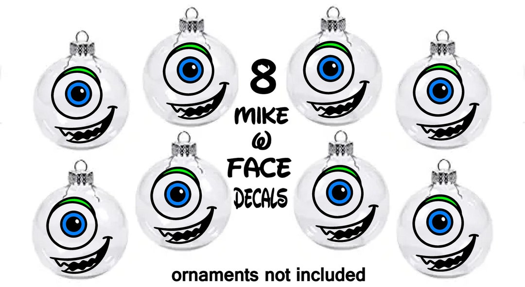 Mike Face Decals- Set of 8 FACE Vinyl Decals- Ornament Decals!! DIY - Etsy