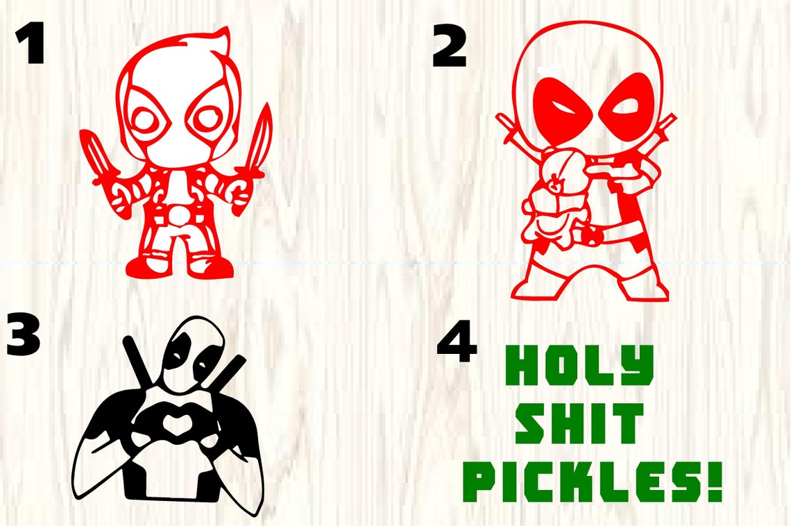 Deadpool Decals Vinyl Decals/kids Room/ Yeti Decal/ - Etsy