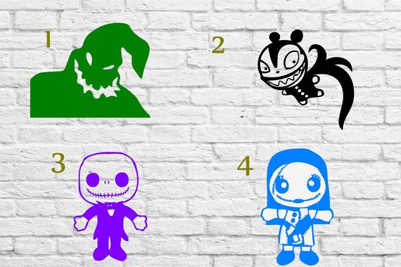 Nightmare Before Christmas 2 Disney Decals/vinyl Decal/kids | Etsy