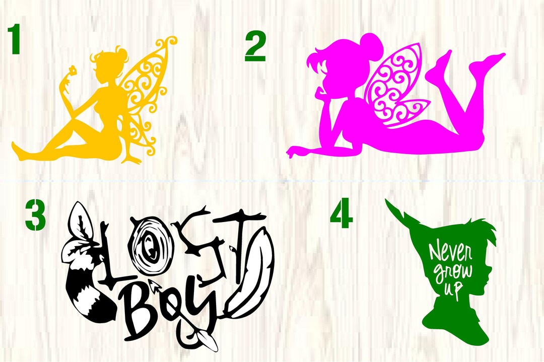 Peter Pan- Tinker Bell- Decals/vinyl Decal/kids Room/ Yeti Decal/ Glass ...