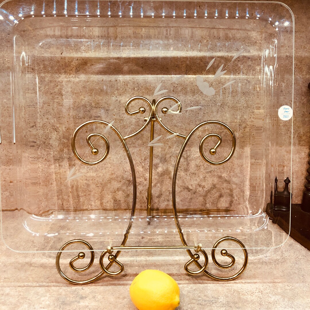 Vintage Princess House Lead Crystal Tray Platter Made in Germany With ...