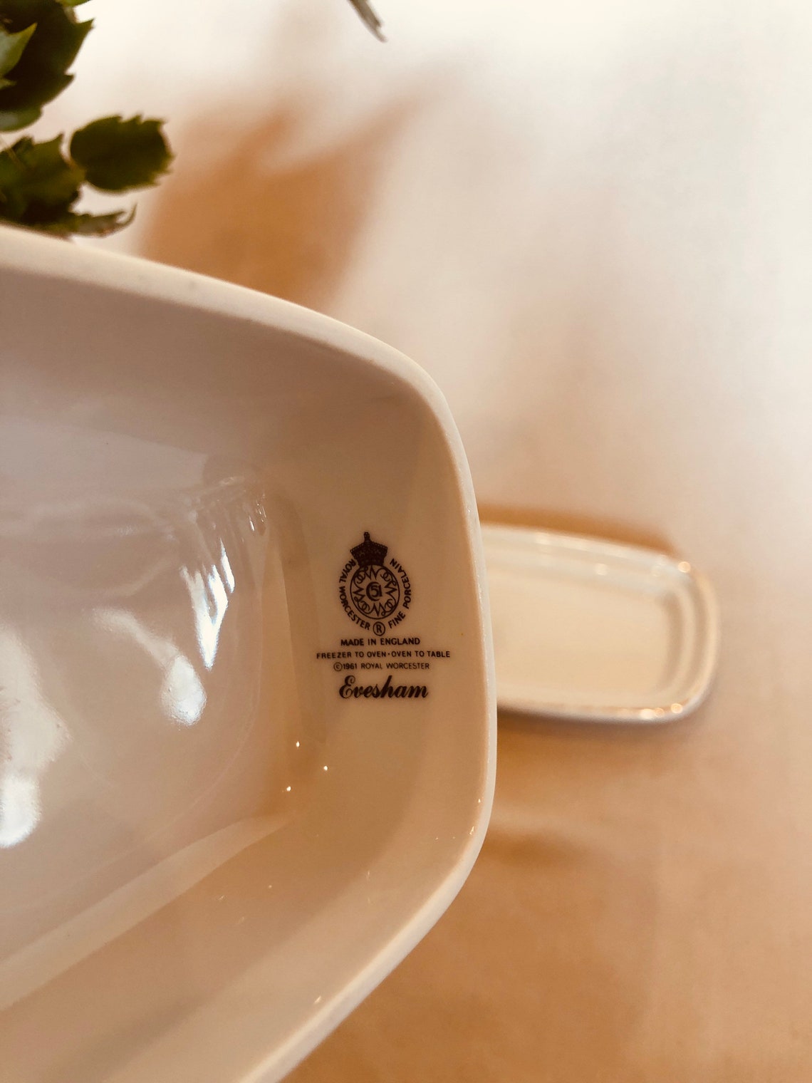 Royal Worcester Evesham Gold Covered Butter Dish - Etsy