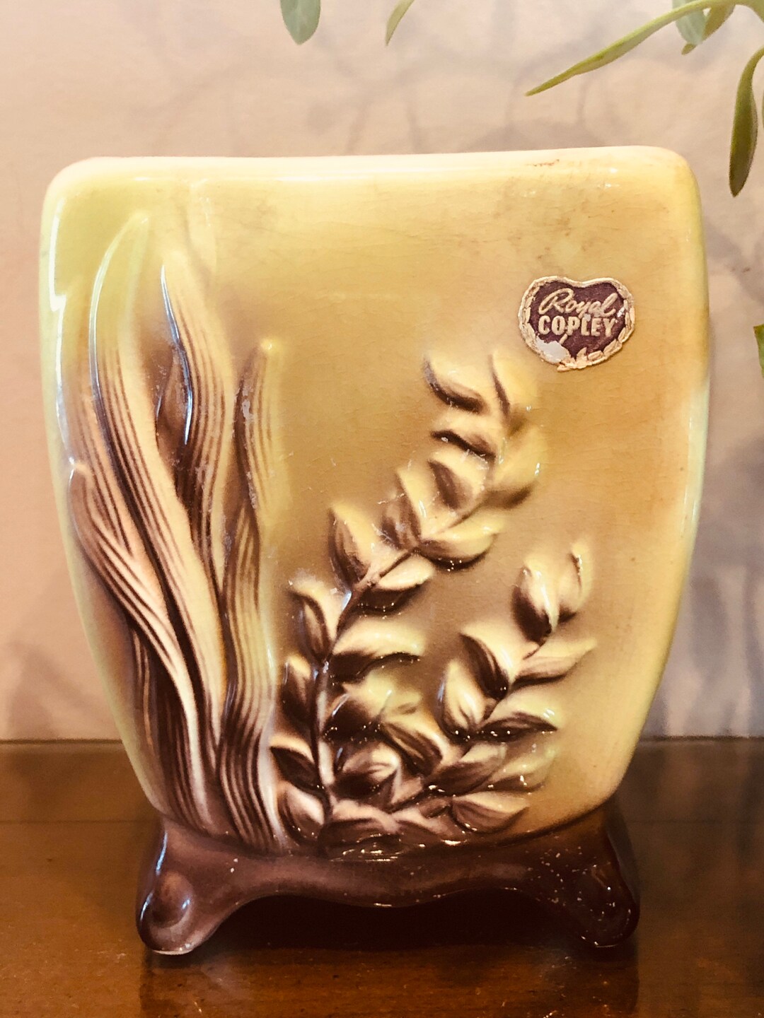 Royal Copley Pottery Mid Century Vintage Fern Planter - Etsy