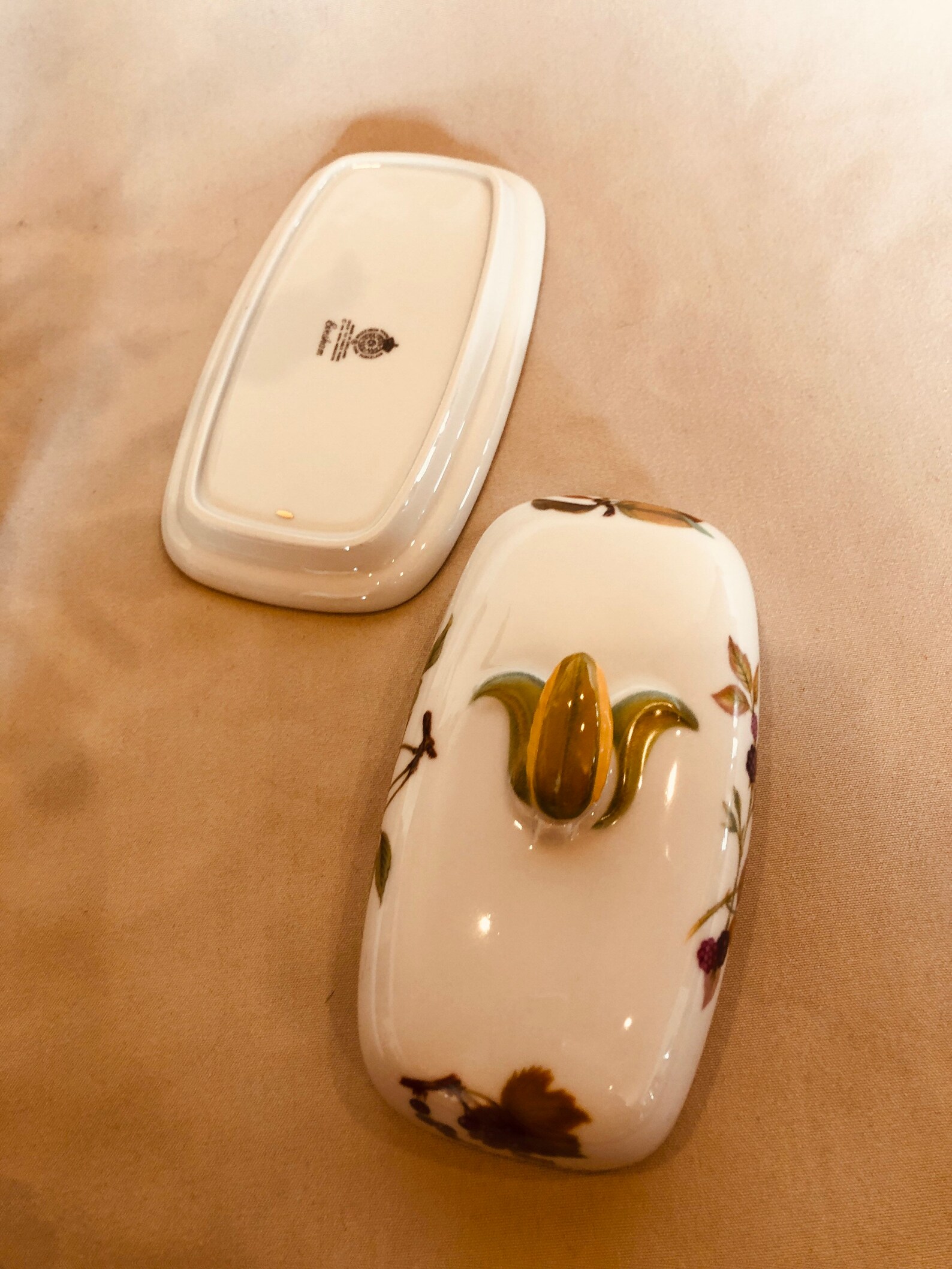 Royal Worcester Evesham Gold Covered Butter Dish - Etsy