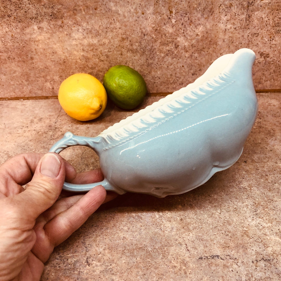 Vintage Harkerware Chesterton Gravy Boat in Blue-gray With - Etsy