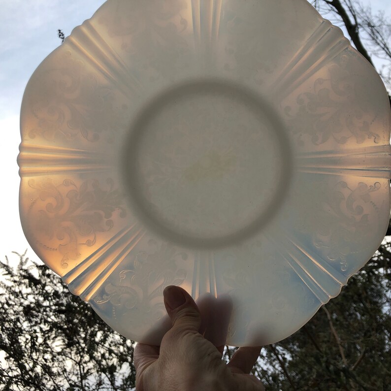 Antique Vintage Depression Glass Art Deco Opalescent Opal | Etsy