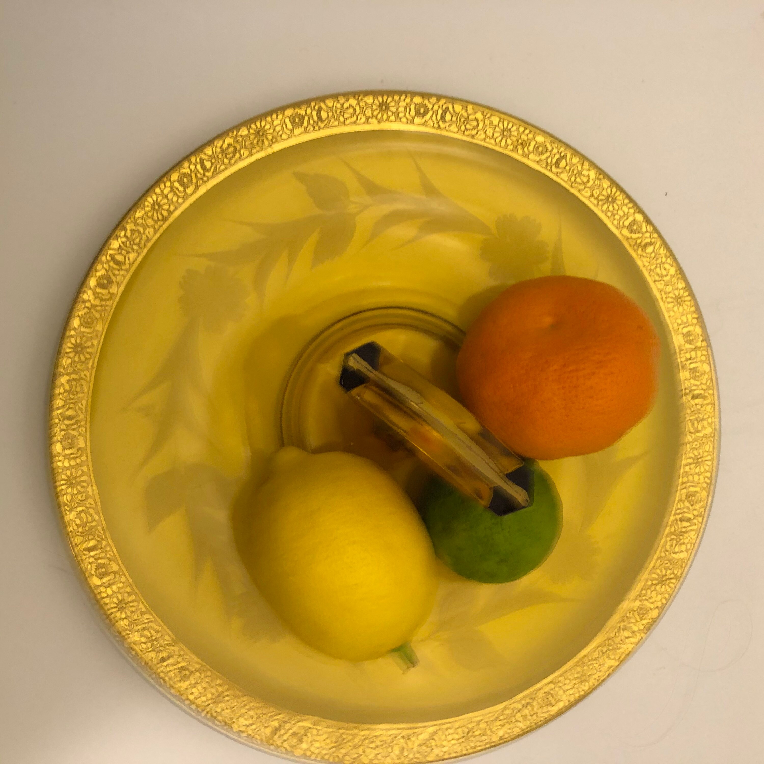 Elegant Tiffin Franciscan mid century gold and glass tidbit | Etsy