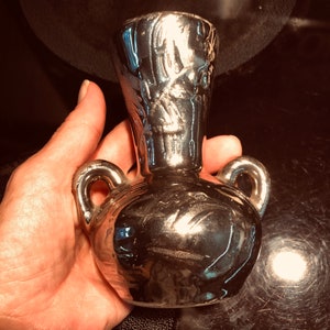 Mid Century Modern Silver Salem Pottery Vase - Etsy