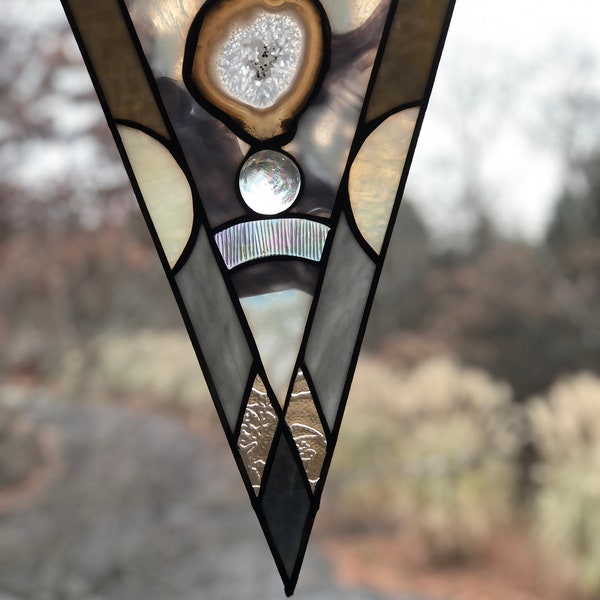 Triangle Glass Panel - Etsy