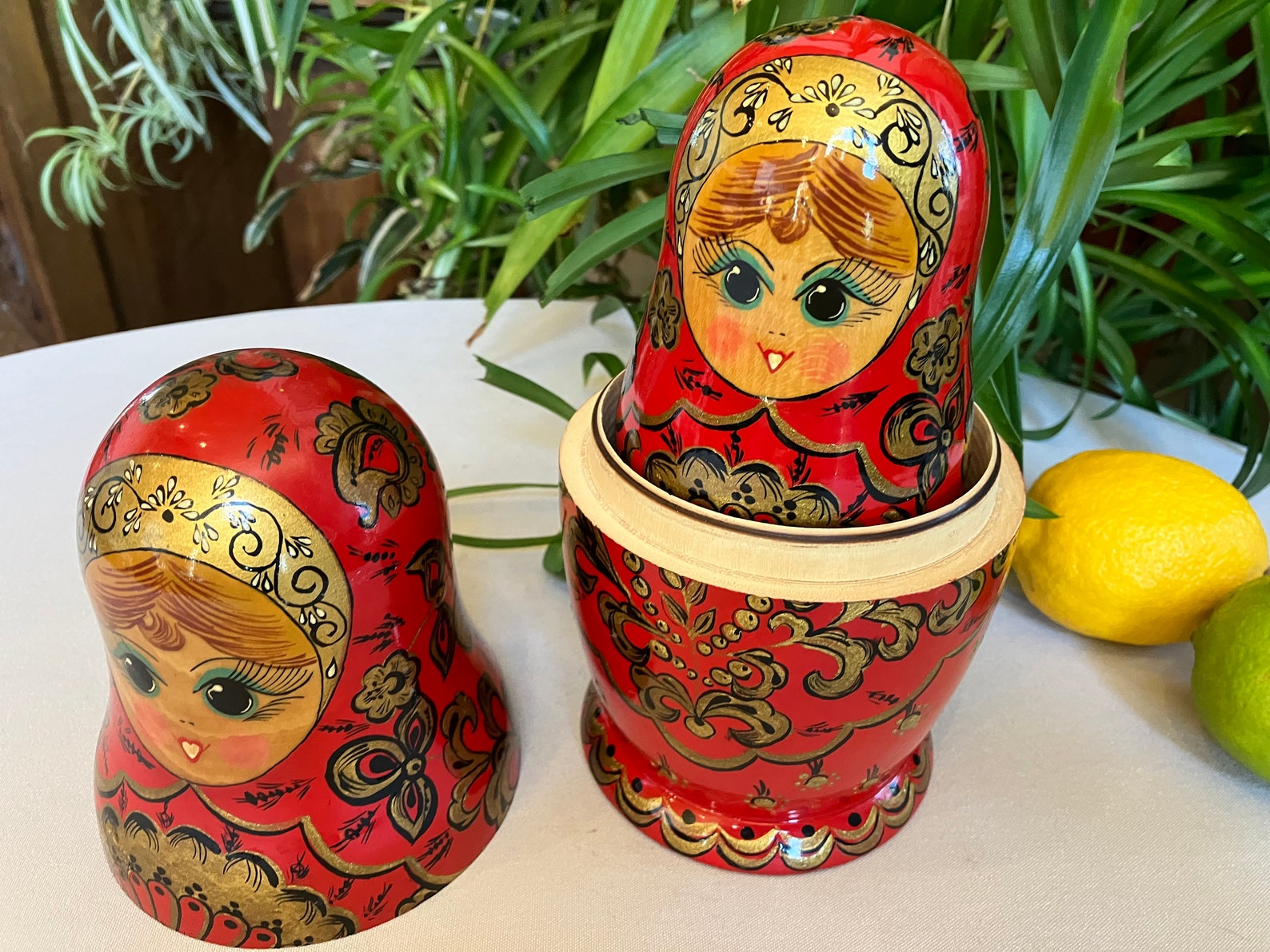 Vintage Russian Nesting Dolls Artisan Signed - Etsy