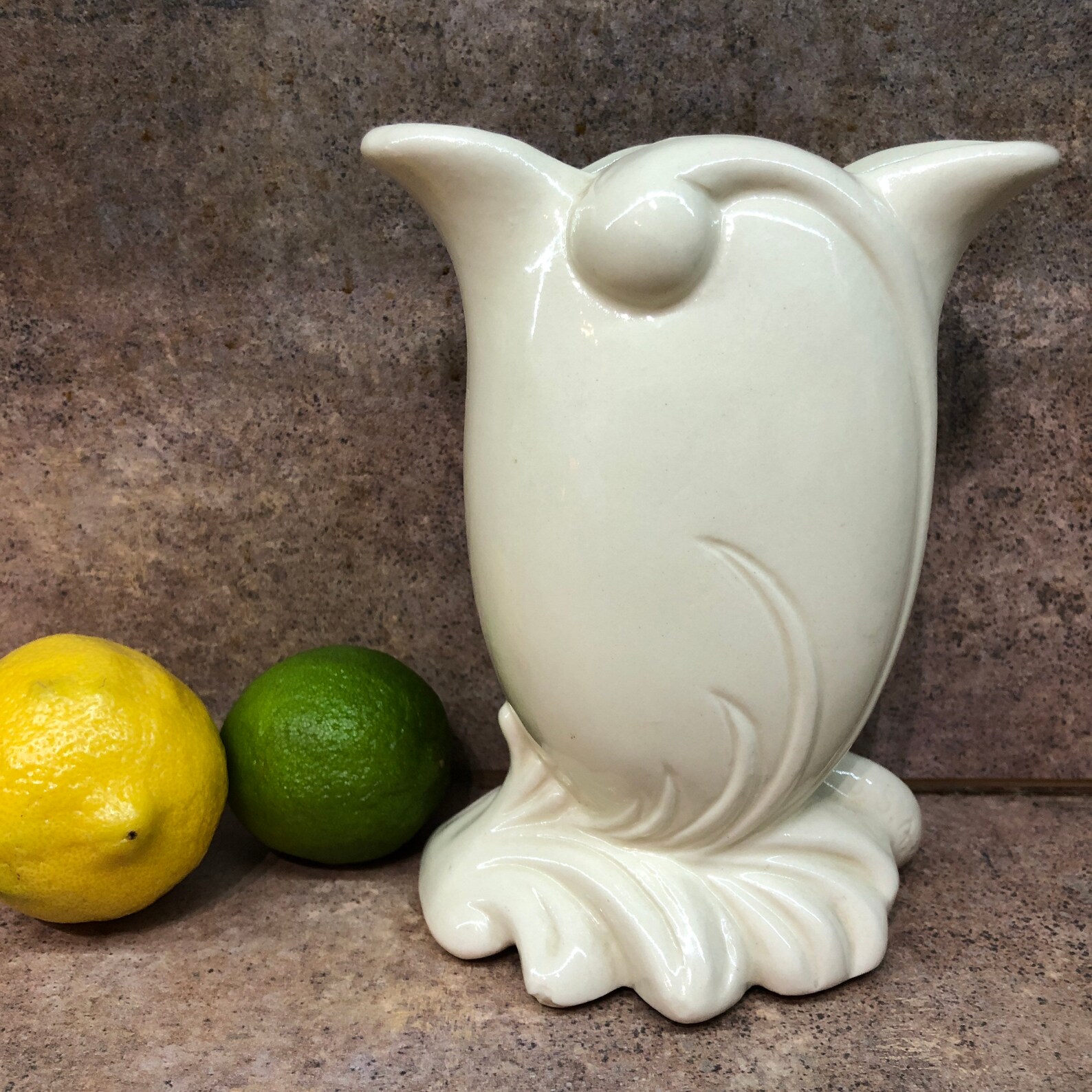 Mid Century Vintage Pottery Pink Rose Vase | Etsy