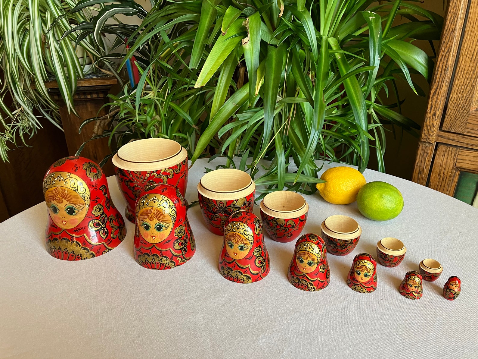 Vintage Russian Nesting Dolls Artisan Signed - Etsy