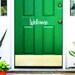 Welcome Door Vinyl Welcome Door Sticker Entryway Lettering Outdoor ...