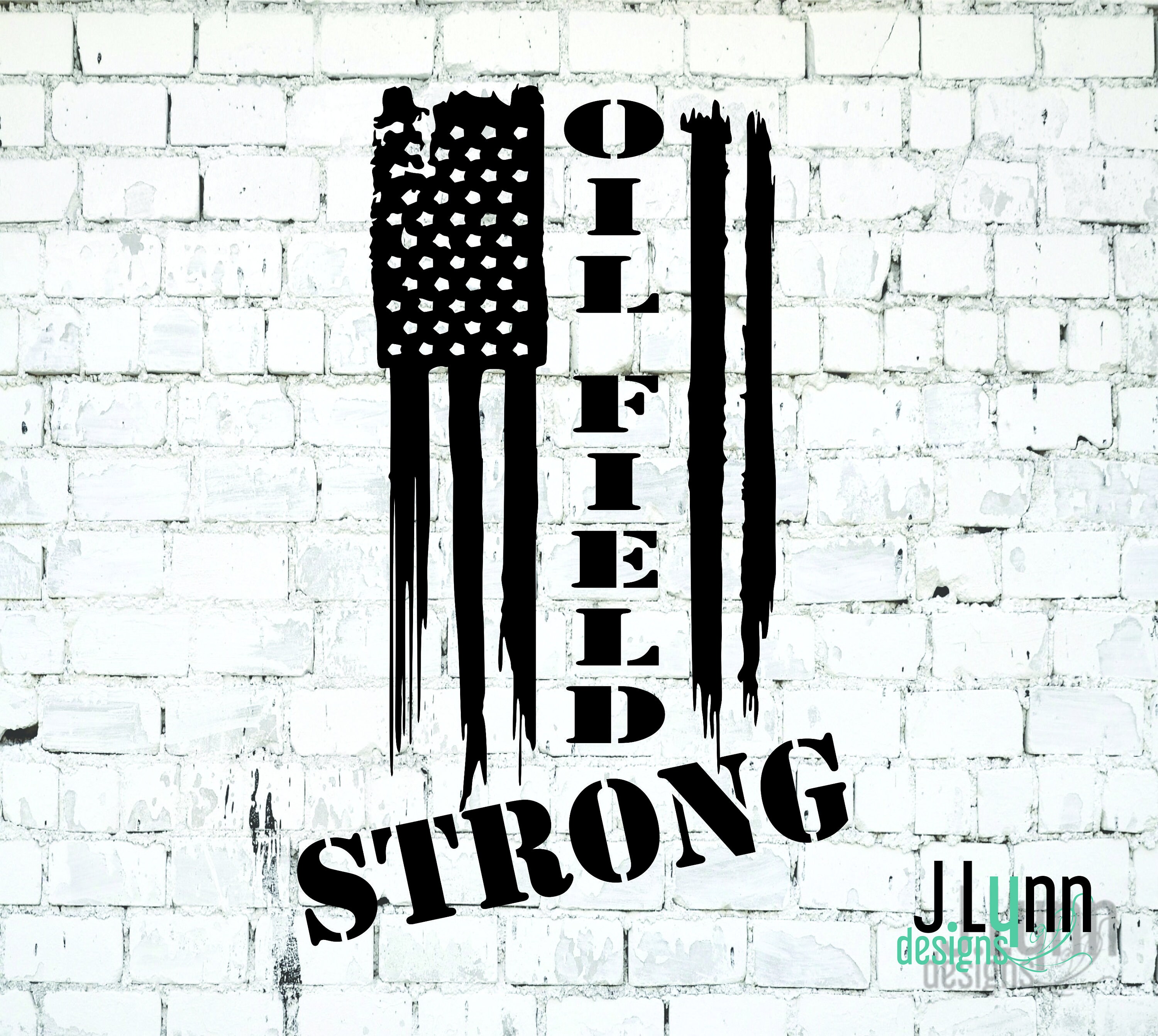 Oilfield Strong USA Decal Car Truck Vehicle Graphics Sticker American ...