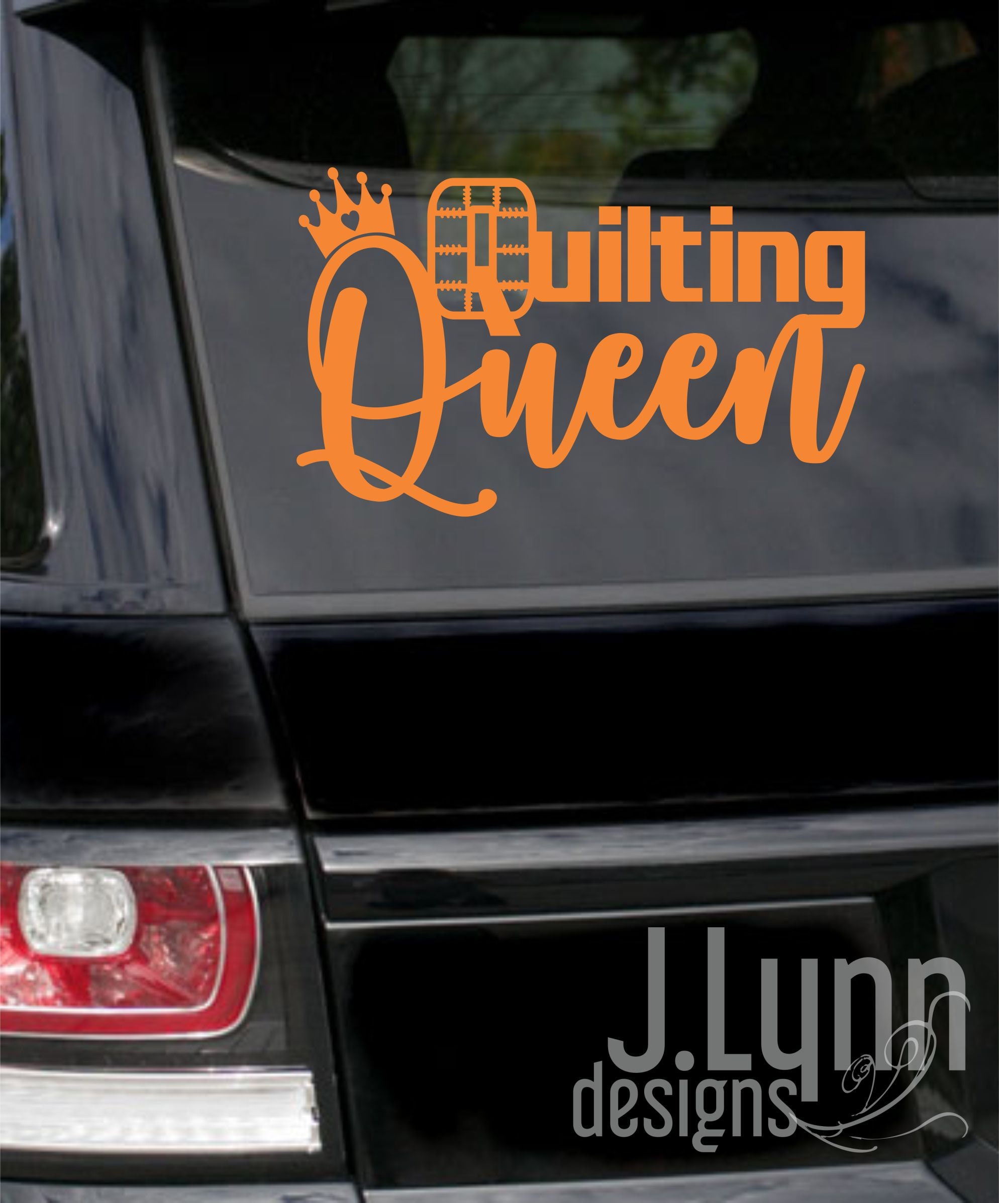 Quilting Queen Car Decal Quilt Vinyl Sticker Sewing Crafting Needle ...
