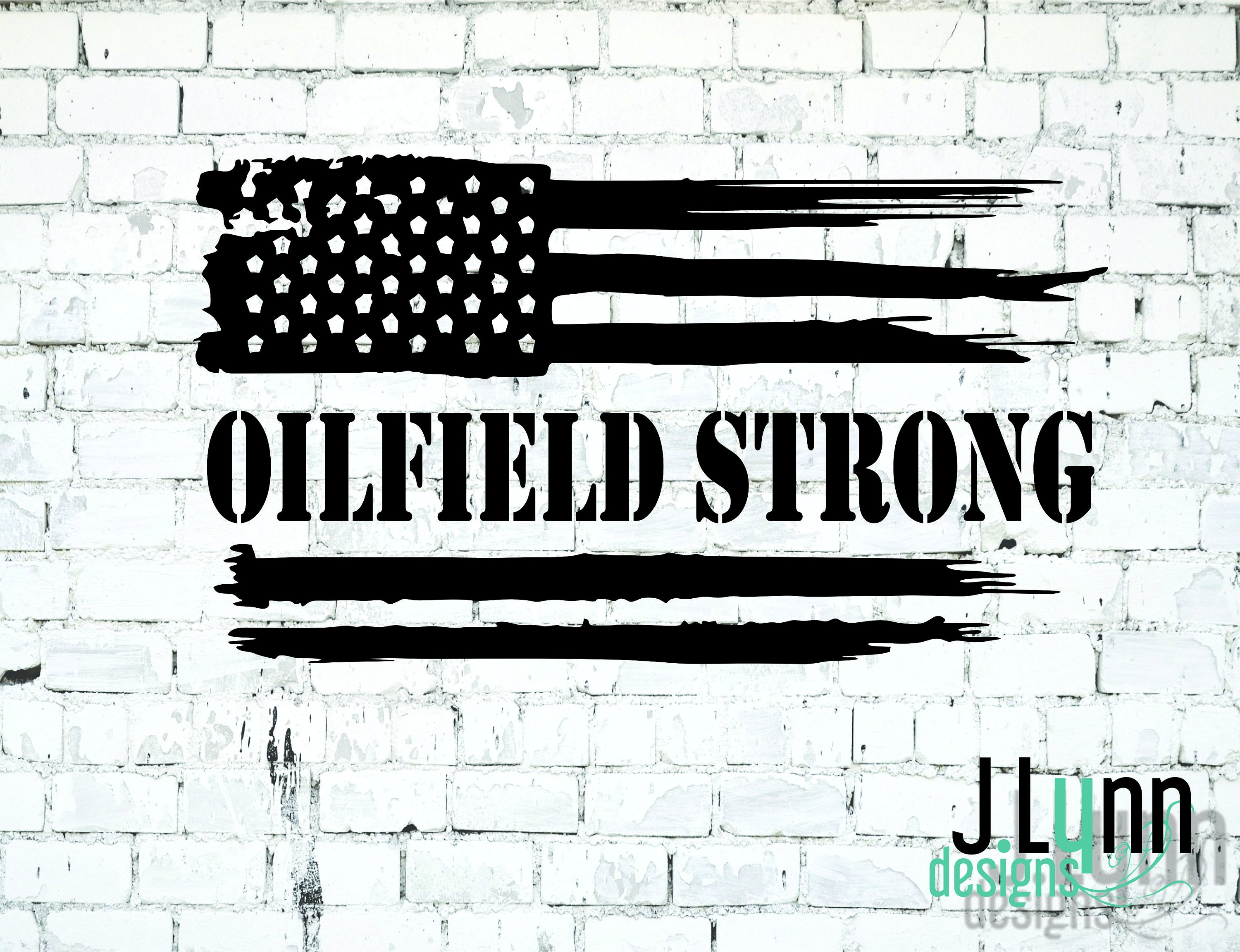 Oilfield Strong USA Decal Car Truck Vehicle Graphics Sticker American ...
