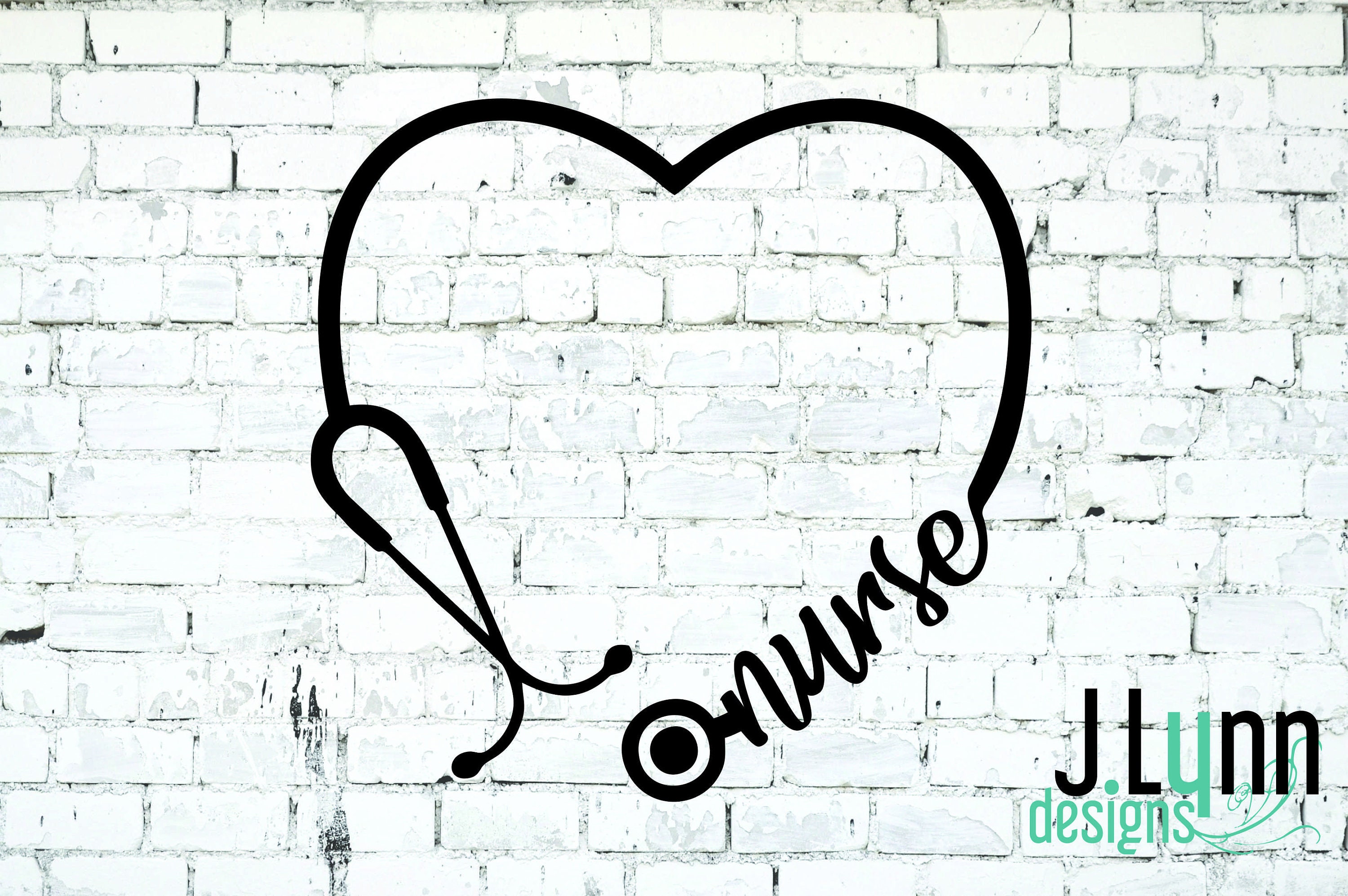 Nurse Heart Stethoscope Digital Download Svg Dxf Pdf Png Eps Heartbeat ...