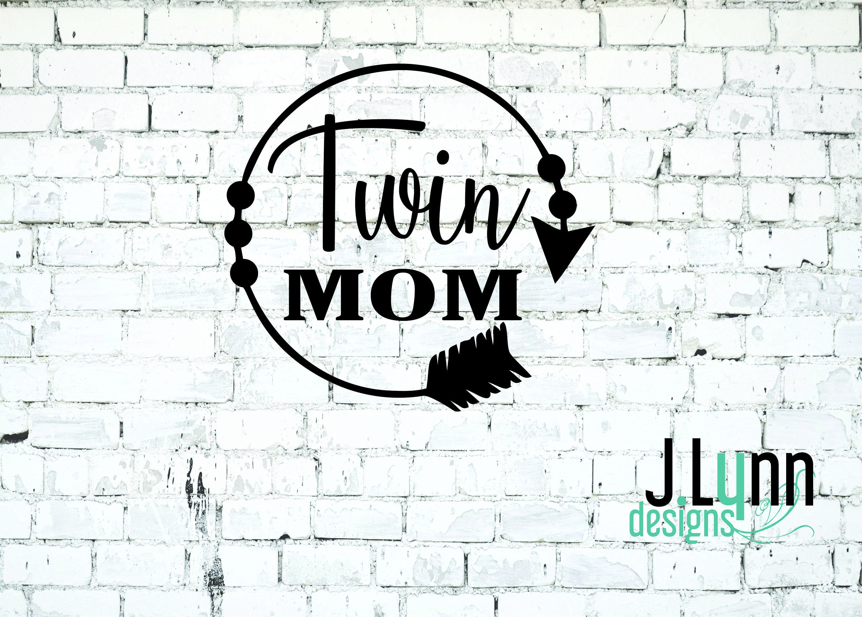 Boy Girl Twin Triplet Mom Mama Bear Car Decal Heart Arrow Vinyl Sticker ...