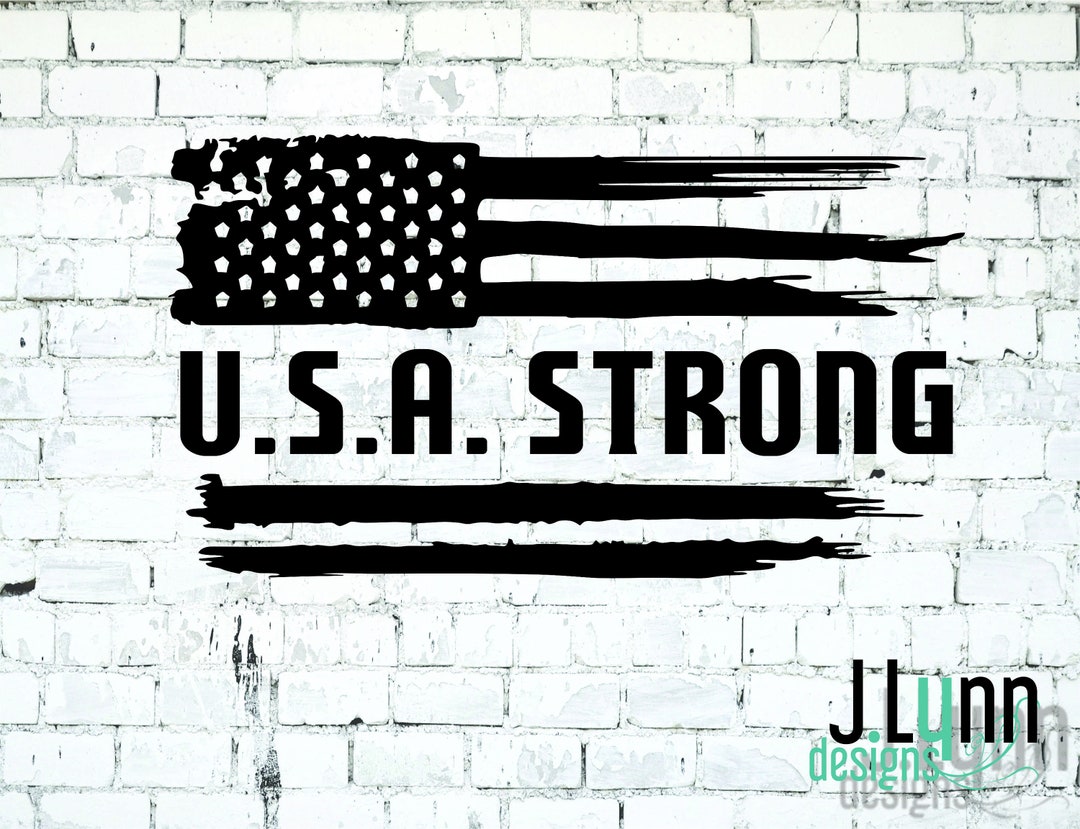 USA Strong American Flag Decal United States Sticker Car Vinyl ...