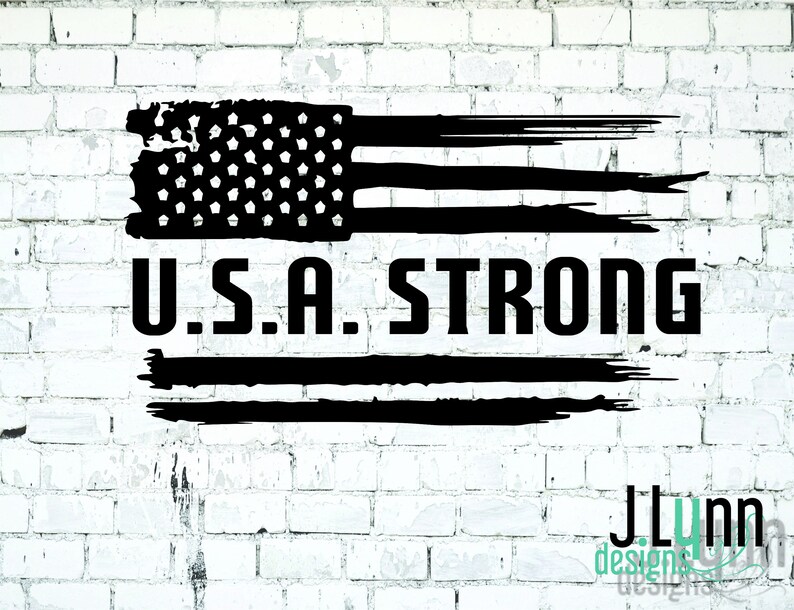 USA Strong American Flag Decal United States Sticker Car Vinyl ...