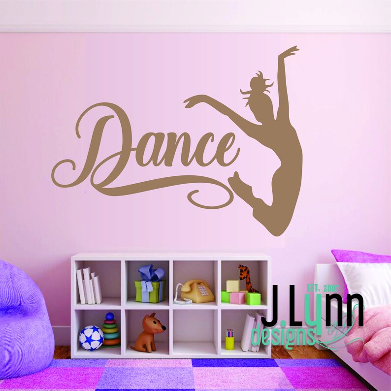 Dance Wall Decal Vinyl Sticker Studio Art Girls Bedroom Decor Dancer ...