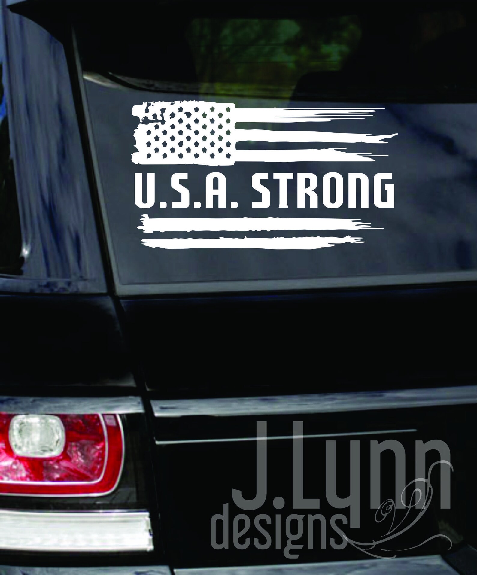 USA Strong American Flag Decal United States Sticker Car Vinyl ...