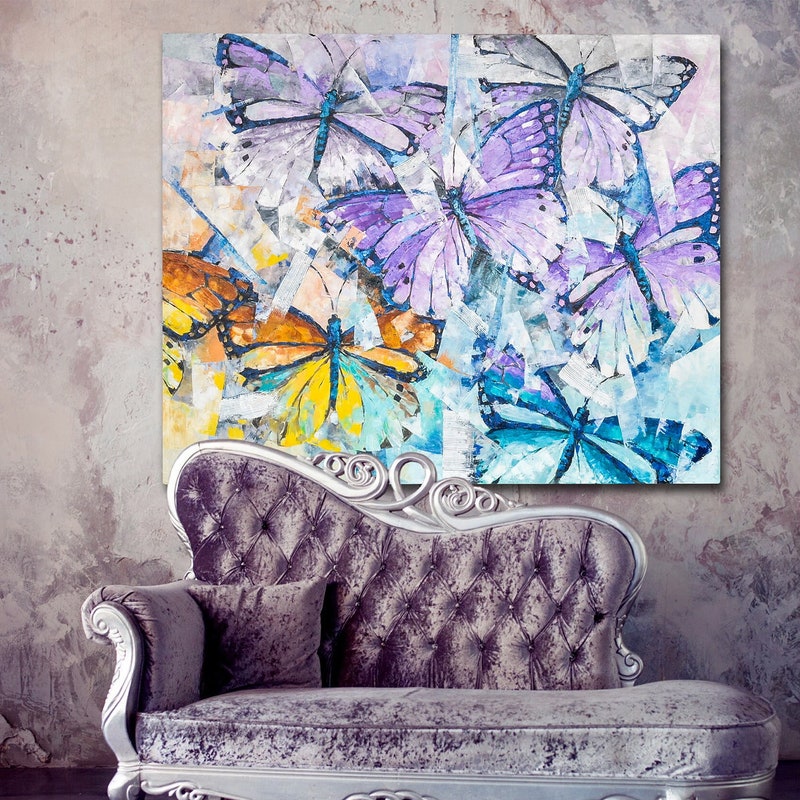 Textured Art Butterfly - Etsy