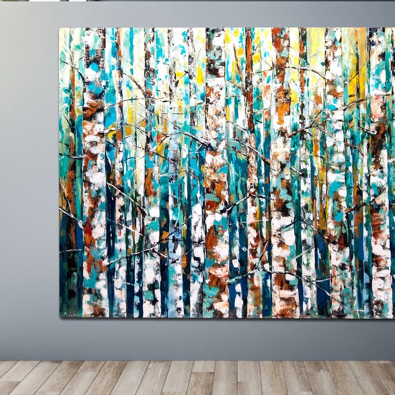 Abstract Birch Trees - Etsy