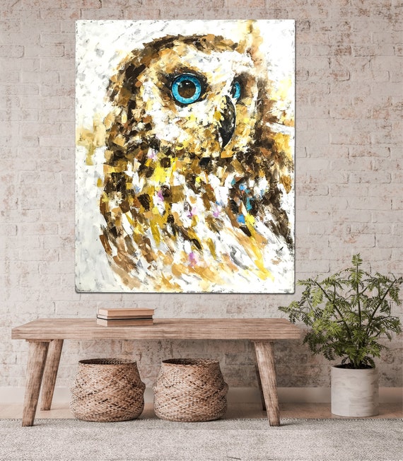 Abstract Paintings Of Owls