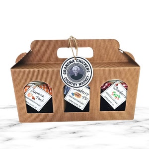 Homemade Jam Gift Set Box Your Choice of Three Flavors - Etsy
