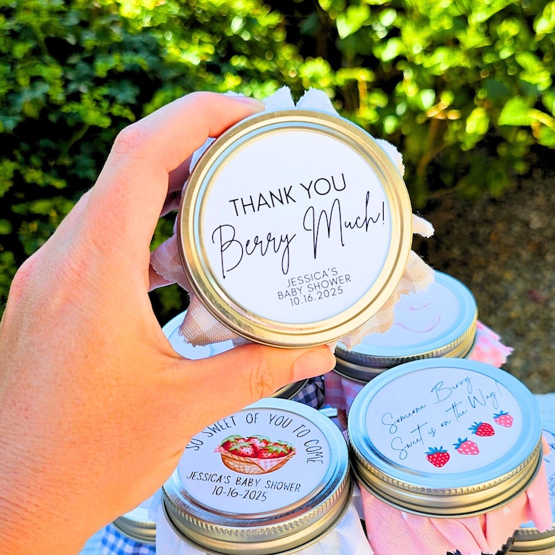 Mini Jam Favor Jars - Etsy
